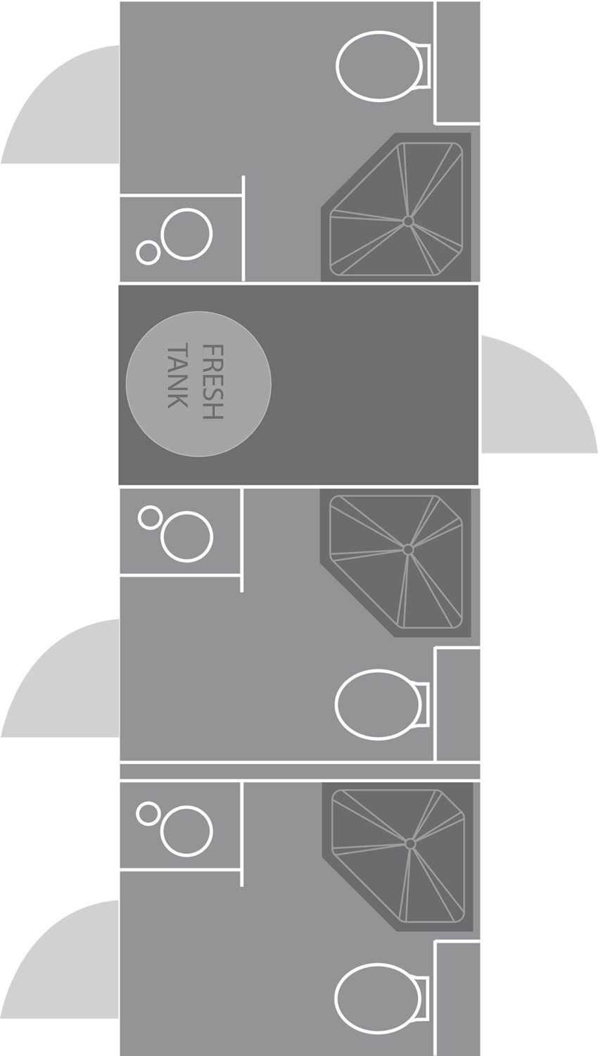 3-Stall Restroom & Shower Trailer - Luxury Event Trailers